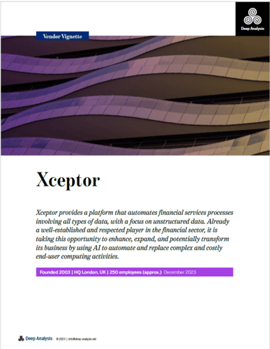 Advice for buyers from Deep Analysis | Xceptor